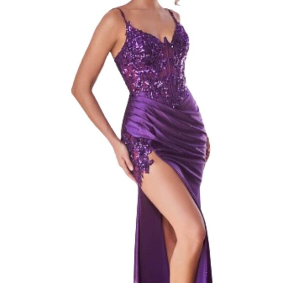 Ladivine | Dresses | Ladivine Cds439 Prom Dress Amethyst Size 6 And 8 | Poshmark